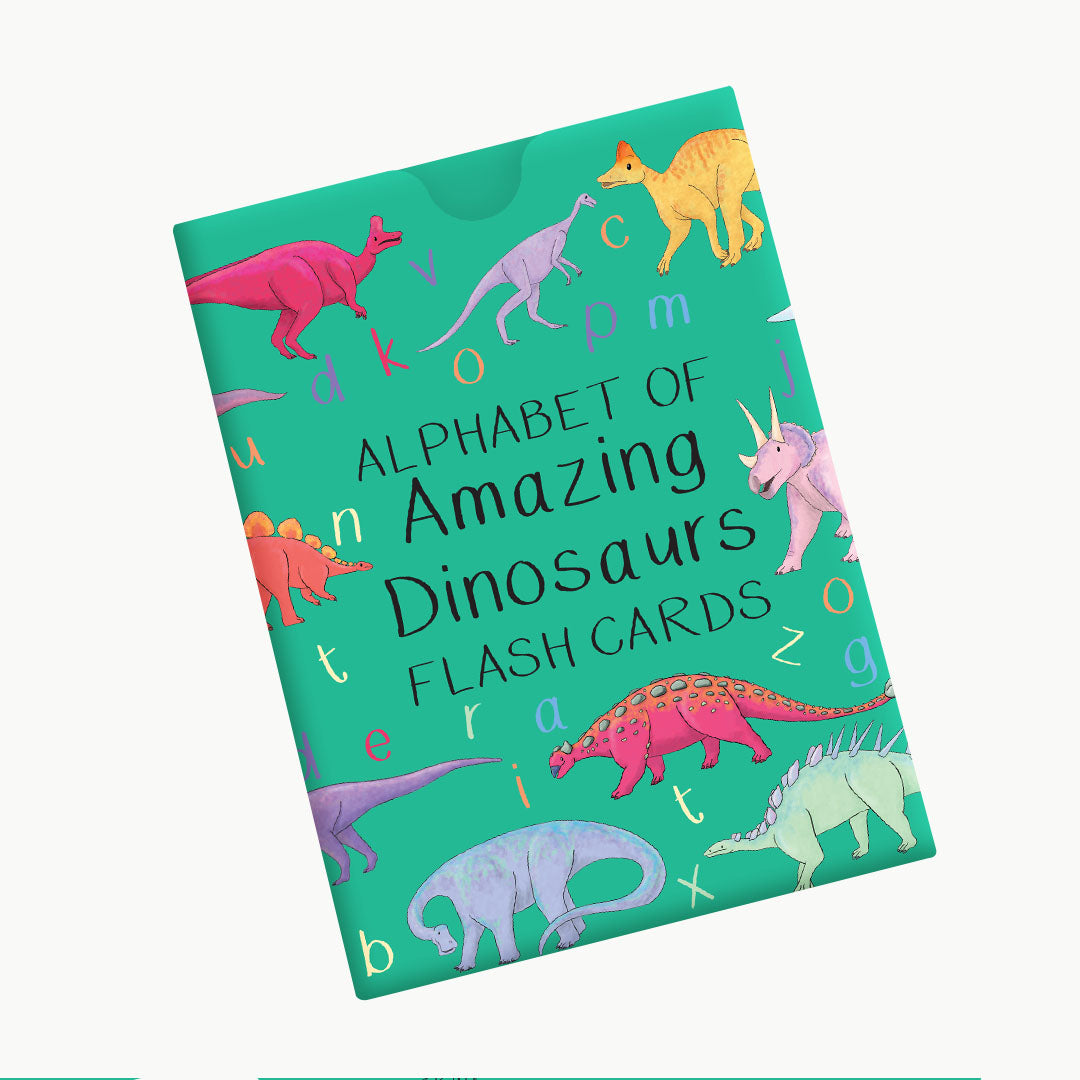Alphabet of Amazing Dinosaurs Flash Cards – Little Terras Ltd