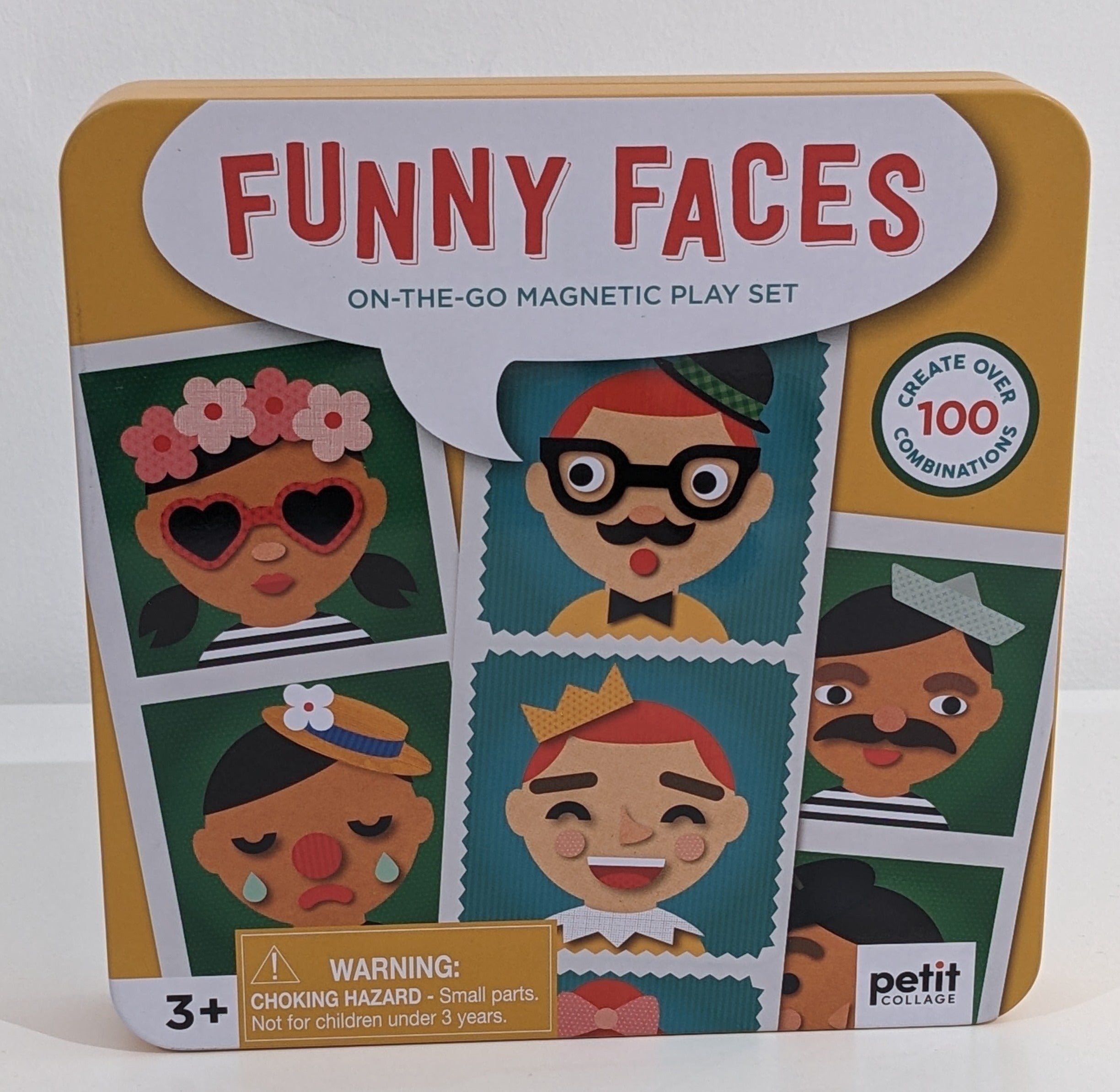 Petit Collage - Funny Faces Magnetic Play Set – Little Terras Ltd